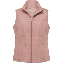 Damen Steppweste mit Nahttaschen rosenholz, Gr&ouml;&szlig;e 44