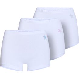 Damen Panty mit seitlichem Sternchen-Druck vorne wei&szlig;, Gr&ouml;&szlig;e 38