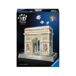 Ravensburger 3D Puzzle Iconics: Triumphbogen Paris - mit Licht 216 Teile