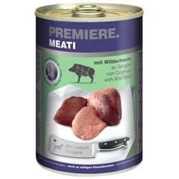 Premiere Meati Nassfutter Hund, Adult, Wildschwein 24x400 g
