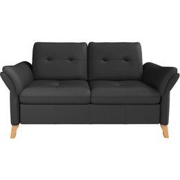 Sit & More 3-Sitzer SIT & MORE "G&ouml;teborg", schwarz, B:191cm H:90cm T:102cm, Sofas, inklusive Sitztiefenverstellung und Federkern
