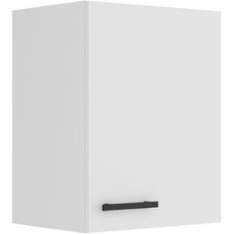 Hängeschrank Optifit "Palma", weiß (weiß, weiß), B:45cm H:57,6cm T:34,6cm, Spanplatte, Schränke, Breite 45 cm, 1 Tür, 1 Einlegeboden