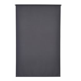 Seitenzugrollo GOOD LIFE "Amelie" Gr. 4, grau (anthrazit), B:92cm H:180cm, Polyester, Rollos, Seitenzugrollo, 1 St&uuml;ck