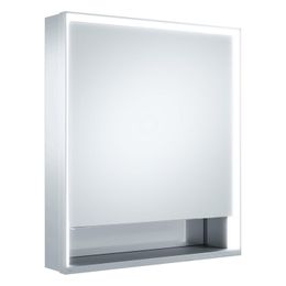 KEUCO Royal Lumos Aufputz-Spiegelschrank 65 x 73,5 cm mit LED-Beleuchtung und Spiegelheizung, Türanschlag rechts