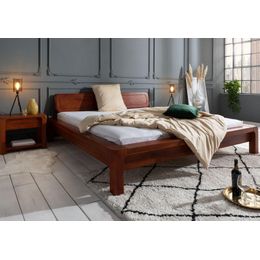 Bett Akazie 140x200x80 honig lackiert BUENO #023