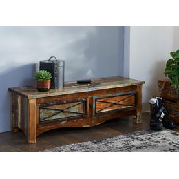 Garderobenbank Altholz 120x45x40 mehrfarbig lackiert NATURE OF SPIRIT #110