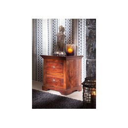 Nachttisch Akazie 52x40x54 nougat lackiert OXFORD #905