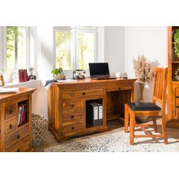 Schreibtisch Akazie 140x64x80 honig lackiert OXFORD #0511