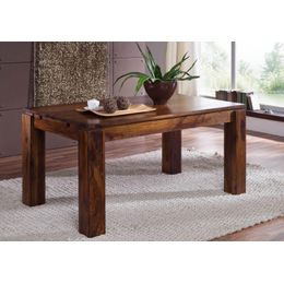 Esstisch mit Ansteckplatten Sheesham 160-200/240x90x76 life honey lackiert METRO LIFE #158