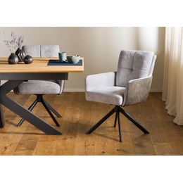 Drehstuhl 57x67x87 grau / hellgrau FABIAN #111