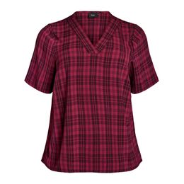 ZIZZI Bluse 'MVINOVA' Damen Gr&ouml;&szlig;e 9XL/10XL burgunder / schwarz