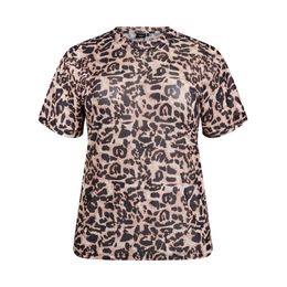 ZIZZI Bluse 'EULLA' Damen Gr&ouml;&szlig;e XL/XXL hellbraun / dunkelbraun