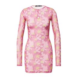Daisy Street Kleid Damen Gr&ouml;&szlig;e 38 hellgelb / rosa / altrosa / hellpink Winterkleid