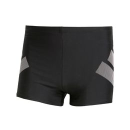 adidas Performance Sportbadeshorts 'Big Bars' Herren Gr&ouml;&szlig;e M grau / schwarz / wei&szlig;