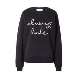 Catwalk Junkie Sweatshirt 'Always Late' Damen Gr&ouml;&szlig;e XS schwarz / wei&szlig;