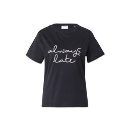 Catwalk Junkie T-Shirt 'Always Late' Damen Gr&ouml;&szlig;e XS schwarz / wei&szlig;