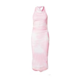ABOUT YOU Kleid 'Selena' Damen Gr&ouml;&szlig;e 44 rosa / wei&szlig; Sommerkleid