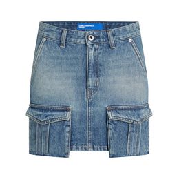 KARL LAGERFELD JEANS Rock Damen Gr&ouml;&szlig;e 40 blue denim