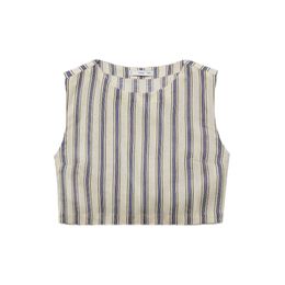 Mango Top 'FRED' Damen Gr&ouml;&szlig;e XXS sand / navy / hellblau / dunkelbraun