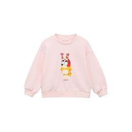 Mango Kids Sweatshirt M&auml;dchen Gr&ouml;&szlig;e 116 gelb / hummer / rosa / wei&szlig;