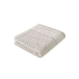 Herzbach Home Shower Towel male Grey size 70x140 cm