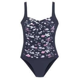 Lascana Badeanzug Damen Gr&ouml;&szlig;e XS/S navy / pink / wei&szlig;