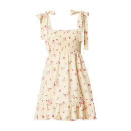 Miss Selfridge Kleid Damen Gr&ouml;&szlig;e 40 beige / gr&uuml;n / pink / rosa Winterkleid