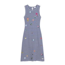 Desigual Kleid M&auml;dchen Gr&ouml;&szlig;e 110/116 marine / apricot / feuerrot / wei&szlig;