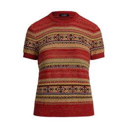 Lauren by Ralph Lauren Lauren Ralph Lauren Pullover Damen Gr&ouml;&szlig;e M dunkelgelb / oliv / knallrot / wei&szlig;