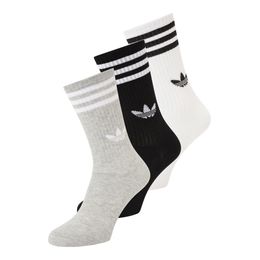 adidas originals Socken '3-Stripes High Crew 3 Pairs' Damen Gr&ouml;&szlig;e 34/36 grau / schwarz / wei&szlig;