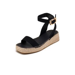 South Beach Sandals female Black size 3