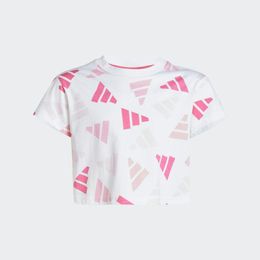 adidas Sportswear T-Shirt 'Seasonal Essentials Celebration' M&auml;dchen Gr&ouml;&szlig;e 152 rosa / hellpink / wei&szlig;