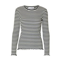 Selected Shirt 'SLFANNA' Damen Gr&ouml;&szlig;e S ecru / dunkelblau