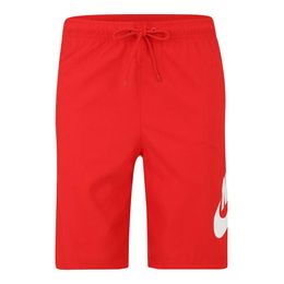 Nike Sportswear Shorts 'Club' Herren Größe 35/36 rot / weiß