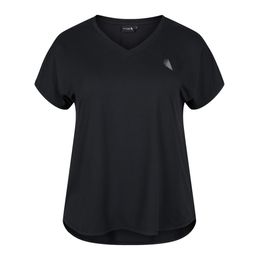 Active By Zizzi Shirt 'ABASIC' female Black size XXL