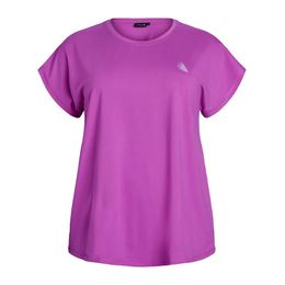 ZIZZI T-shirt 'ABASIC' Damen Gr&ouml;&szlig;e 5XL/6XL hellgrau / lila