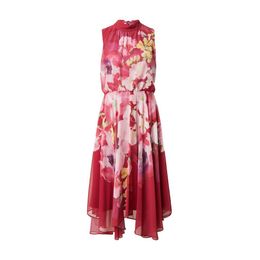 Vera Mont Sommerkleid Damen Gr&ouml;&szlig;e 36 gelb / flieder / dunkelpink / pinkmeliert