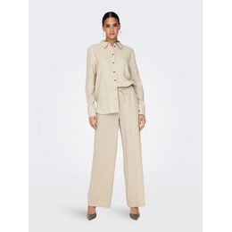 Jacqueline de Yong JDY Hemd in Beige - 62% | Gr&ouml;&szlig;e L | Damen-blusen