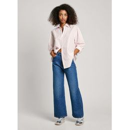 Pepe Jeans Hemd "Artemisa" in Rosa/ Wei&szlig; - 57% | Gr&ouml;&szlig;e S | Damen-blusen