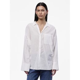 Pieces Hemd in Wei&szlig; - 74% | Gr&ouml;&szlig;e XS | Damen-blusen
