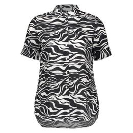 Eterna Hemd - Regular fit - in Wei&szlig;/ Schwarz - 83% | Gr&ouml;&szlig;e 40 | Damen-blusen