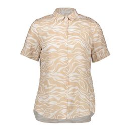 Eterna Hemd - Regular fit - in Beige/ Wei&szlig; - 86% | Gr&ouml;&szlig;e 40 | Damen-blusen