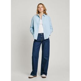 Pepe Jeans Hemd "Bego" in Hellblau - 68% | Gr&ouml;&szlig;e M | Damen-blusen