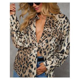 LA Angels Hemd in Hellbraun/Beige - 82% | Gr&ouml;&szlig;e M | Damen-blusen