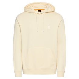 BOSS Orange Herren BOSS Orange Kapuzensweatshirt &raquo;Wetalk&laquo;, mit gesticktem BOSS Markenlabel gelb S