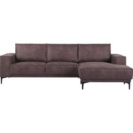 Ecksofa OTTO HOME, B:280cm H:85cm T:152cm, braun, Struktur weich (100% Polyester);Luxus-Microfaser (100% Polyester);Webstoff (100% Polyester),
