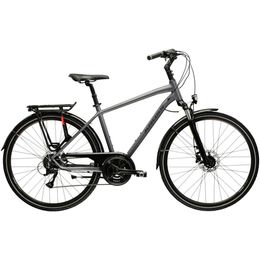 KROSS Trekkingrad "Trekkingrad Trans 4.0 grau 8 Gänge", 53cm, 28 Zoll (71,12cm) hinten: 28 Zoll (71,12cm), grau, Fahrräder