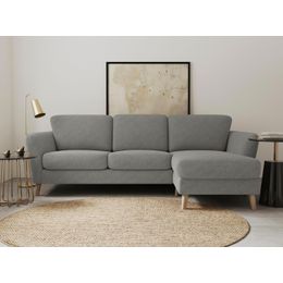 Ecksofa Home Affaire, B:242cm H:88cm T:152cm, grau, 85% Polypropylene, 15% Polyester, Wohnzimmer, Sofas, "MARSEILLE (242/152cm),L-Form, Rec.