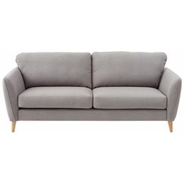 2-Sitzer Home Affaire, B:170cm H:88cm T:90cm, grau, Struktur fein (58% Polyester, 22% Polypropylen);Filzoptik (100% Polyester);Webstoff (100%