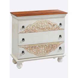 Kommode HEINE HOME, B:80cm H:77,5cm T:35cm, beige, MDF, Sideboards